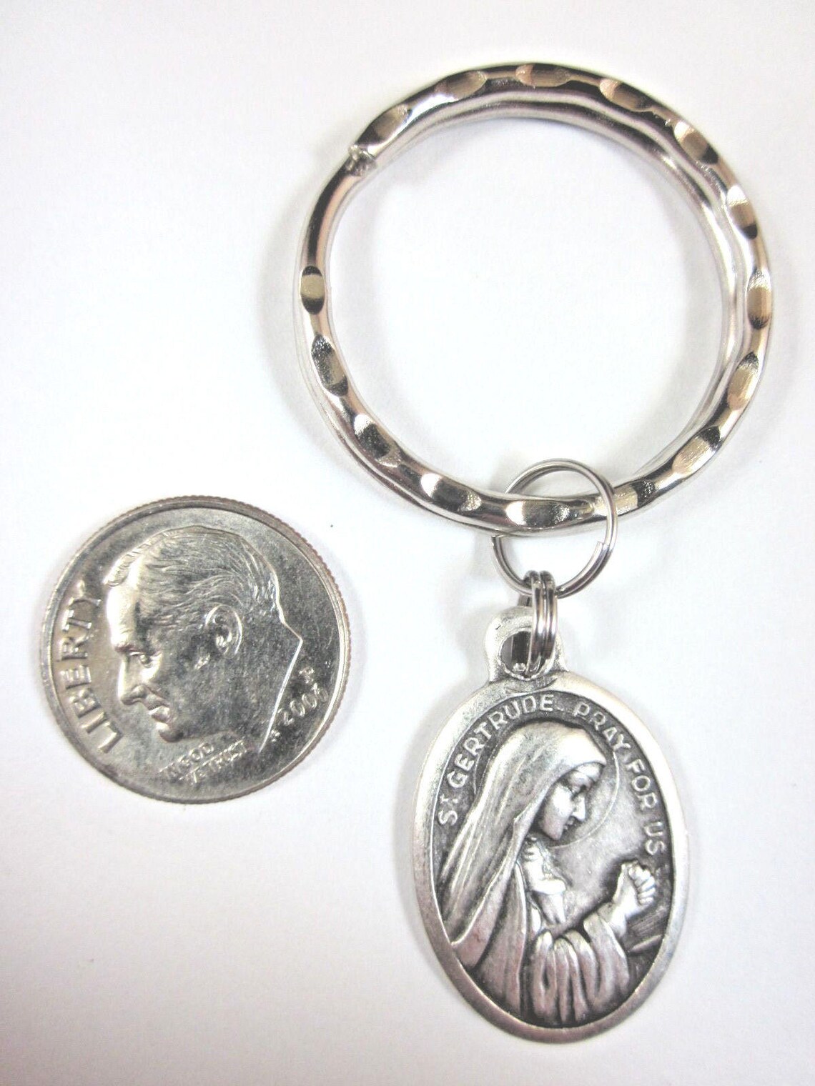 St Gertrude the Great Medal Italy Key Ring Gift Box & Prayer - Etsy