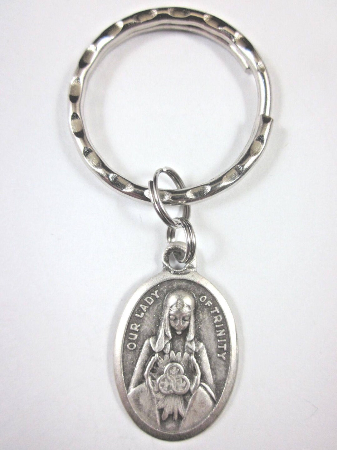 Our Lady of Trinity Medal Italy Key Ring Gift Box & Prayer Card - Etsy