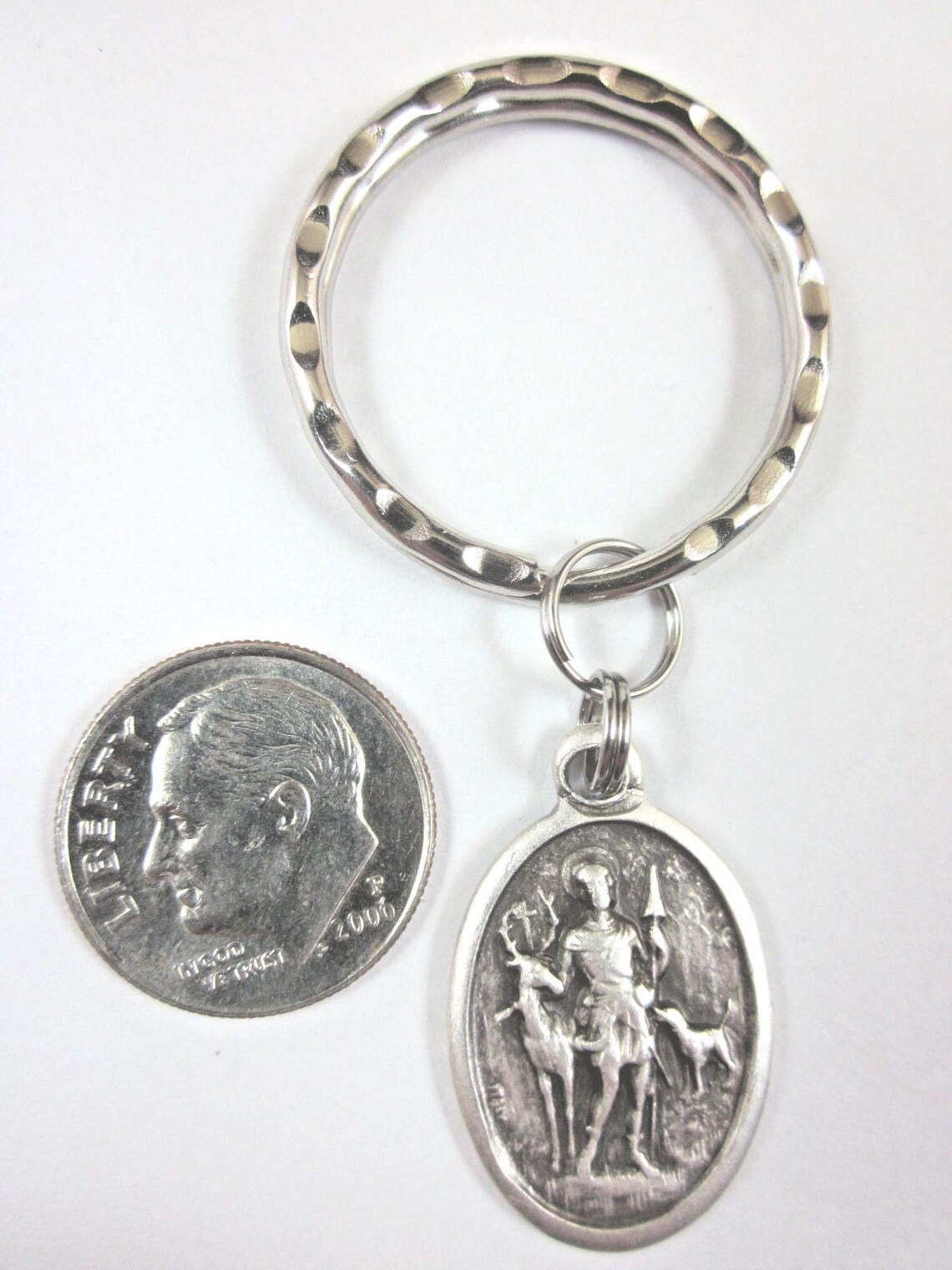 St Hubert Medal Italy Key Ring Gift Box & Prayer Card - Etsy
