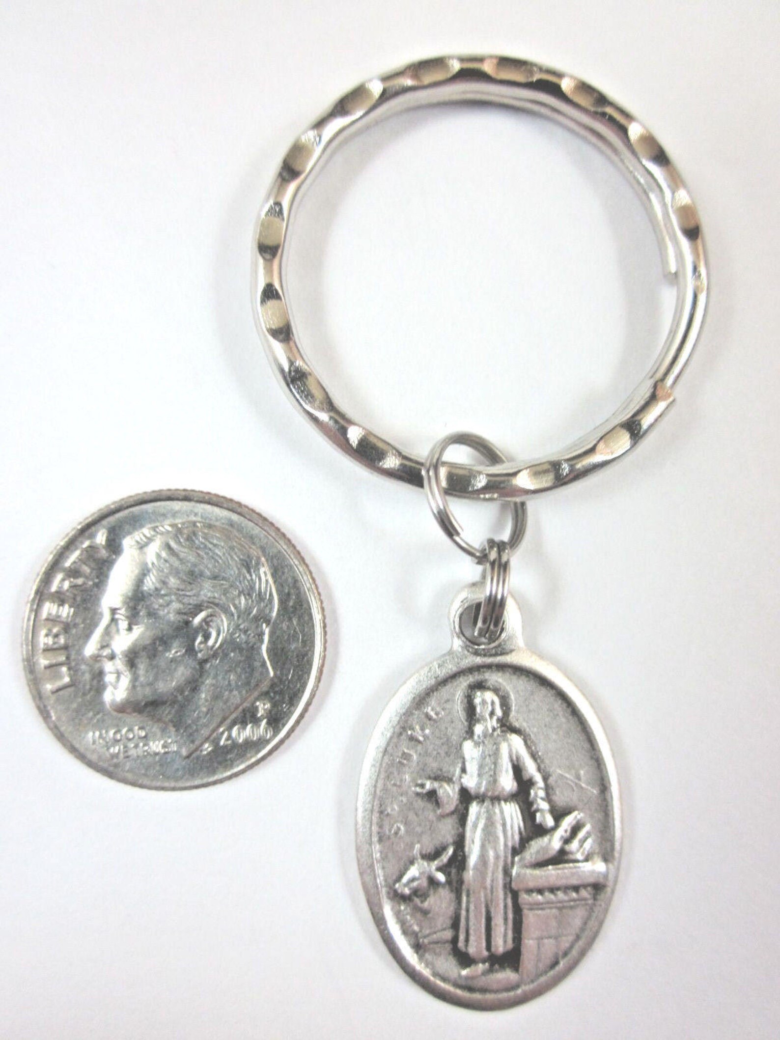 St Luke the Apostle Medal Italy Key Ring Gift Box & Prayer Card - Etsy