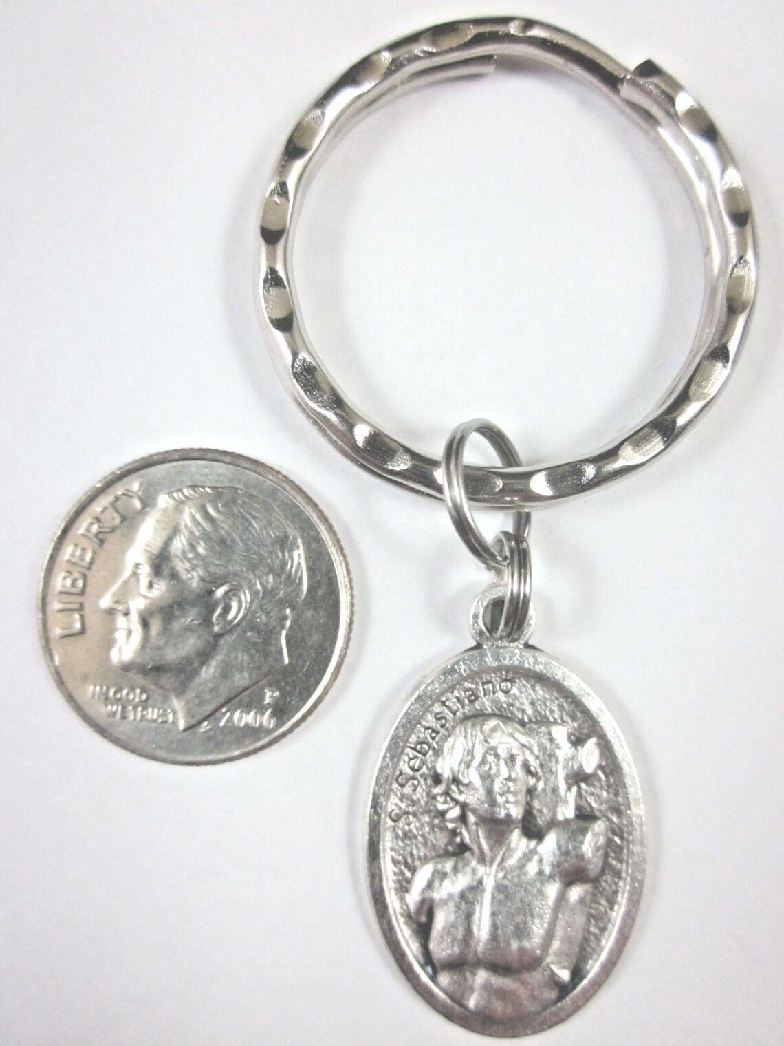 St Sebastian Medal Italy Key Ring Gift Box & Prayer Card - Etsy