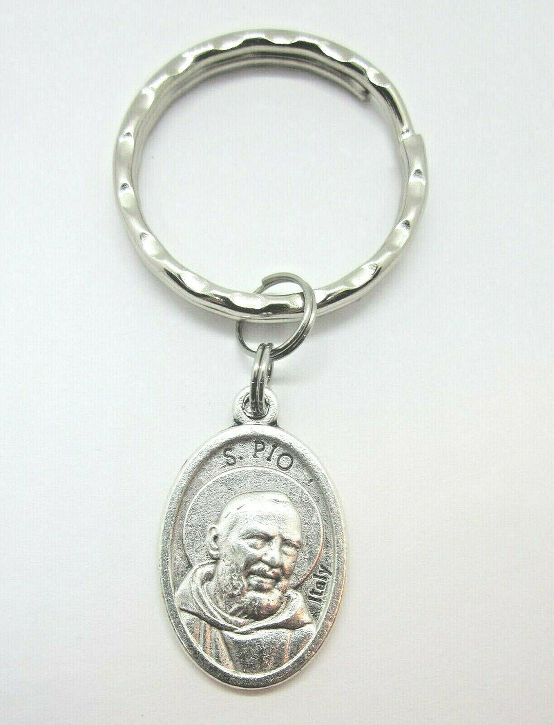 St Padre Pio Medal Italy Key Ring Gift Box & Prayer Card - Etsy
