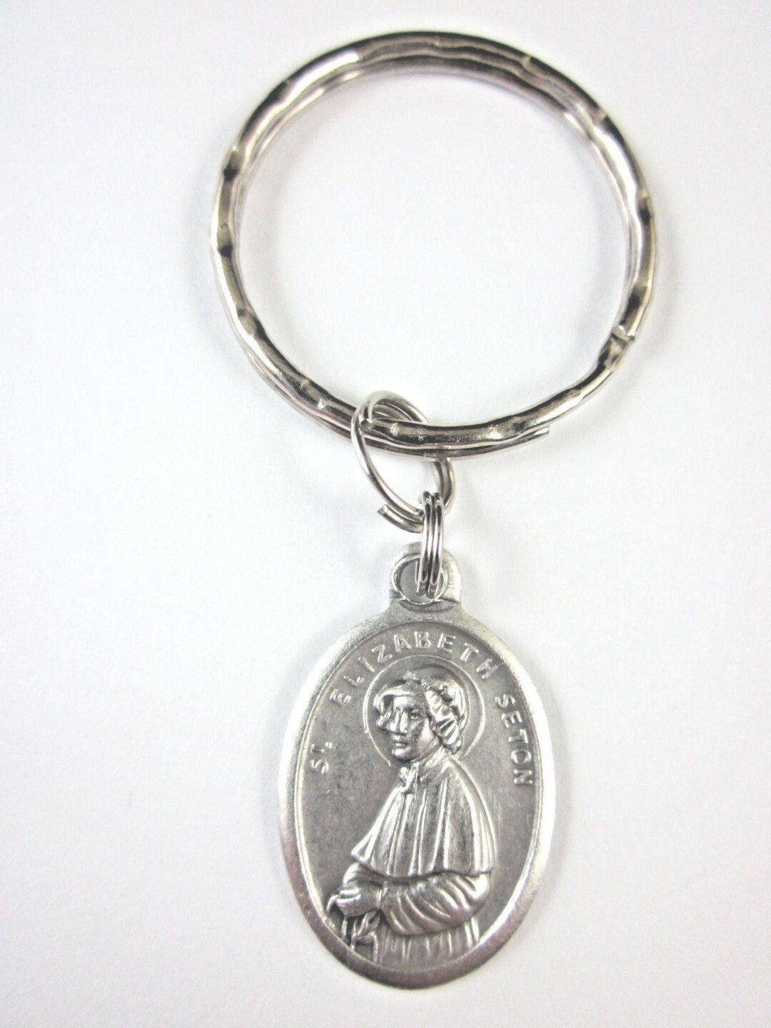 St Elizabeth Ann Seton Medal Italy Key Ring Gift Box & Prayer Card - Etsy