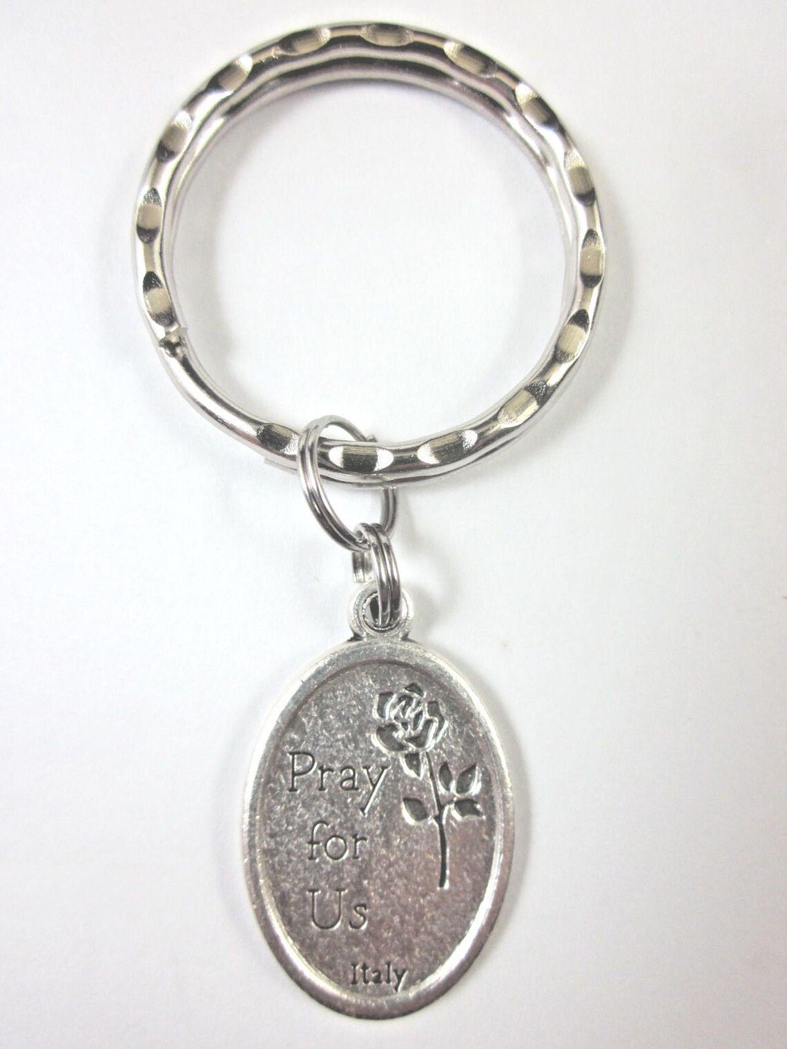 St Michael the Archangel / Pray for Us Medal Italy Key Ring - Etsy