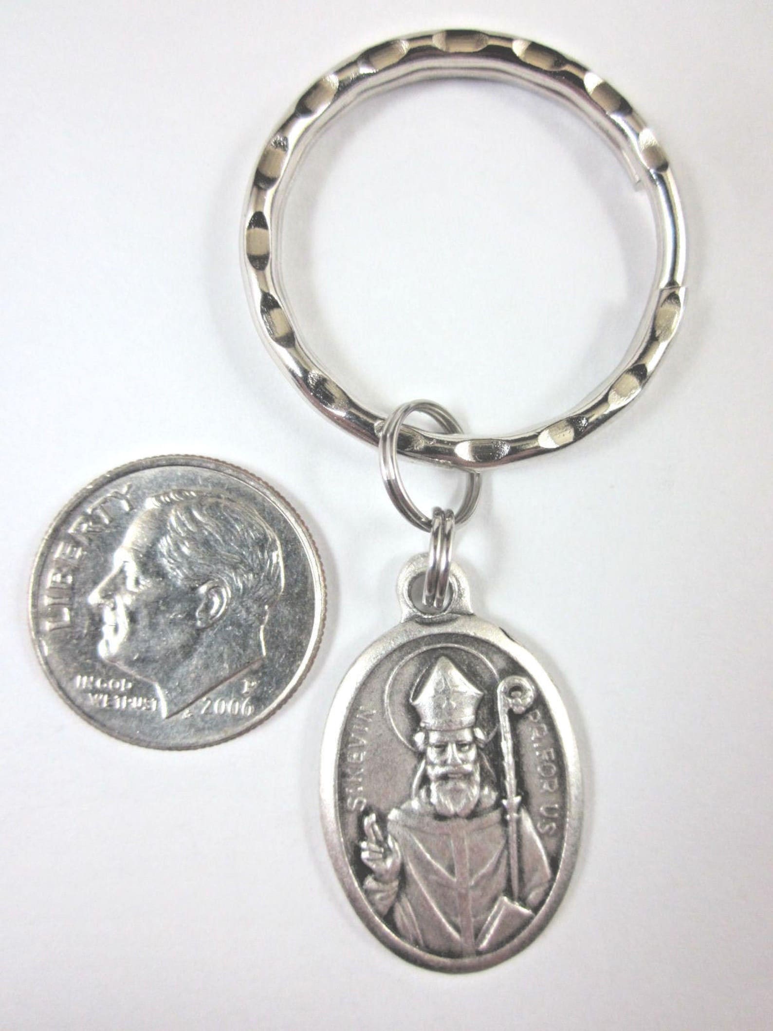 St Kevin Medal Italy Key Ring Gift Box & Prayer Card | Etsy
