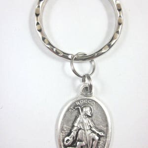 St Rocco Rock Roch Medal Key Ring Gift Box & Prayer Card - Etsy