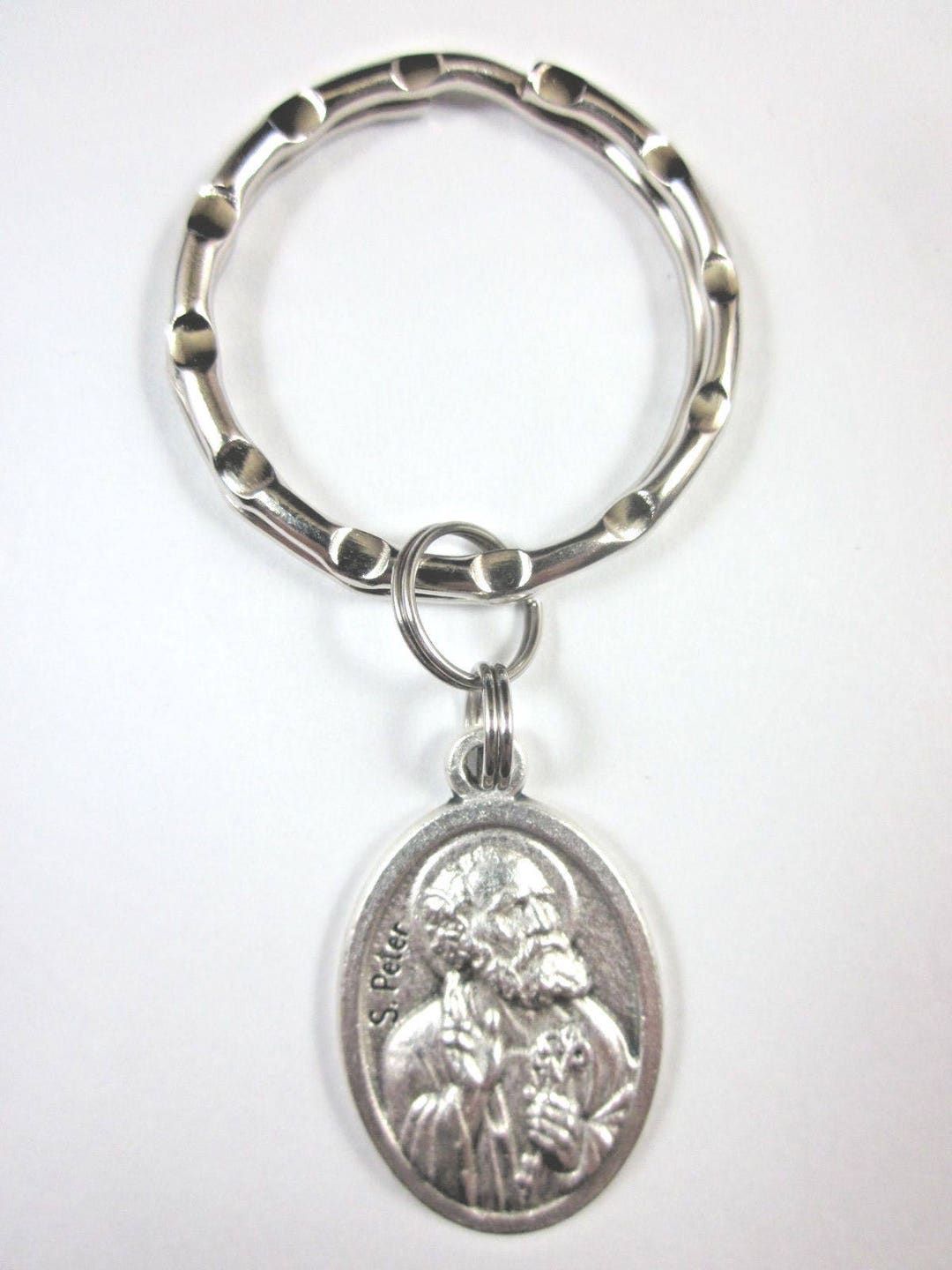 St Peter Medal Italy Key Ring Gift Box & Prayer Card - Etsy
