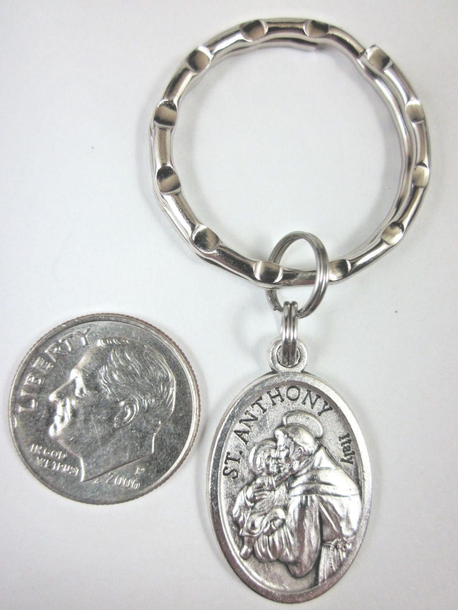St Anthony/ St Francis Medal Italy Key Ring W/ Gift Box & | Etsy