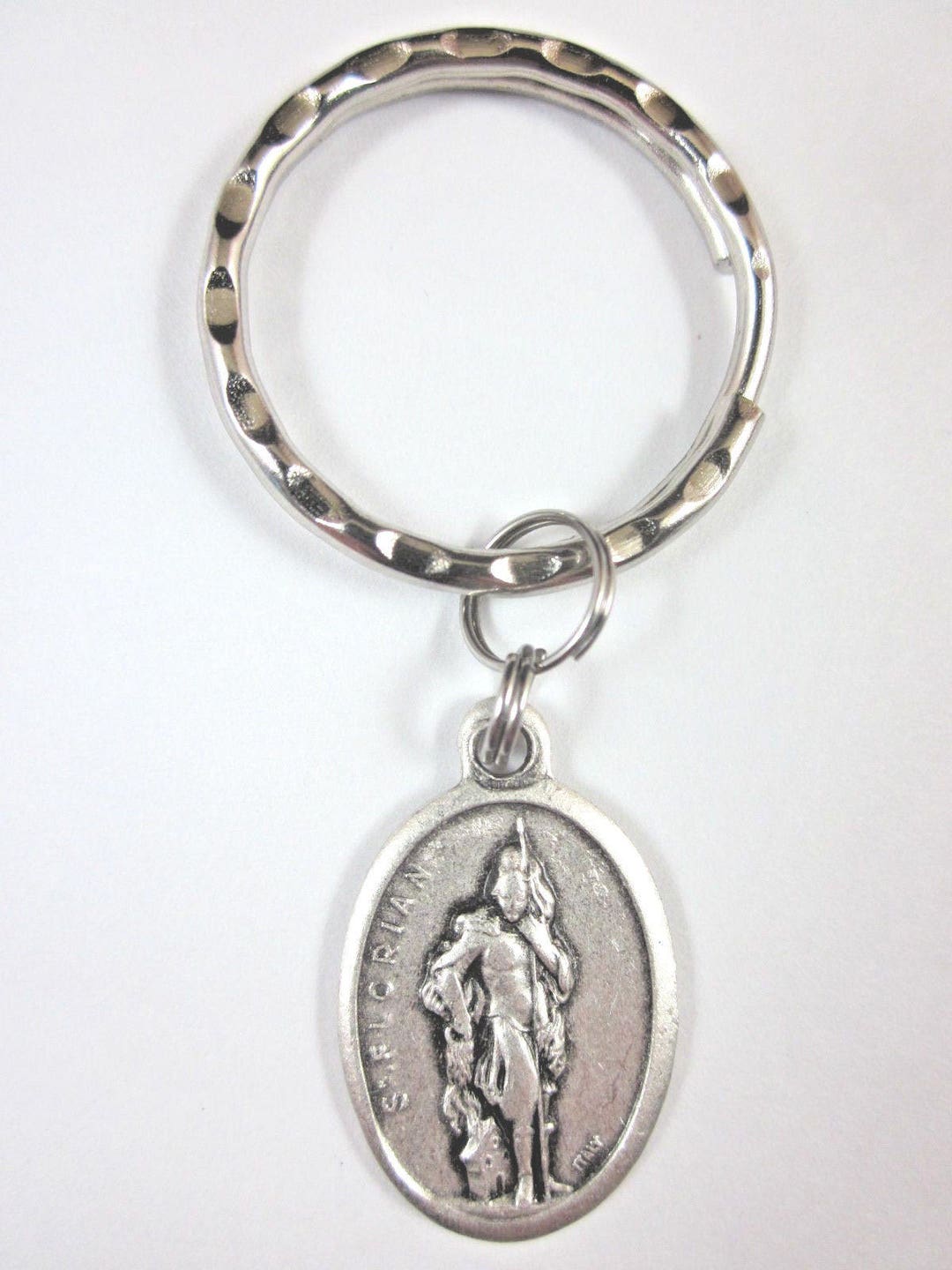 St Florian Medal Italy Key Ring Gift Box & Prayer Card - Etsy