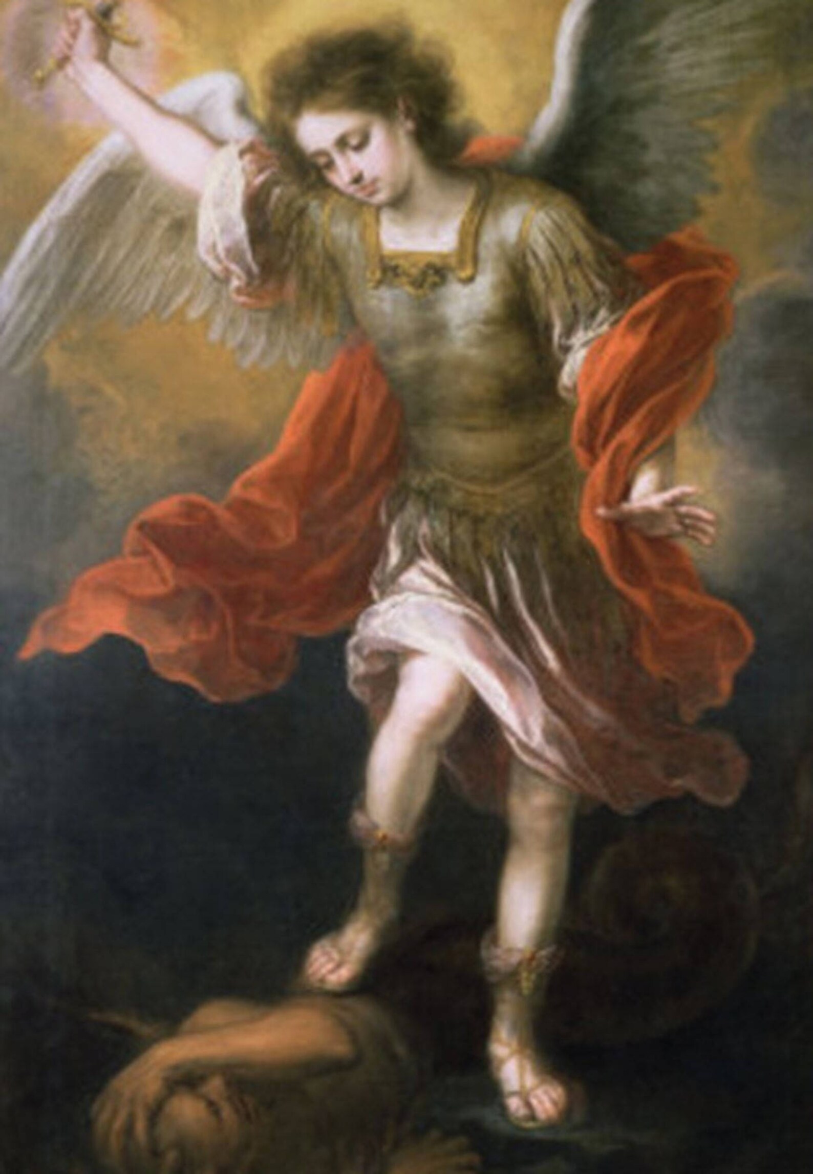 St Michael Archangel /guardian Angel Medal Pendant Necklace | Etsy