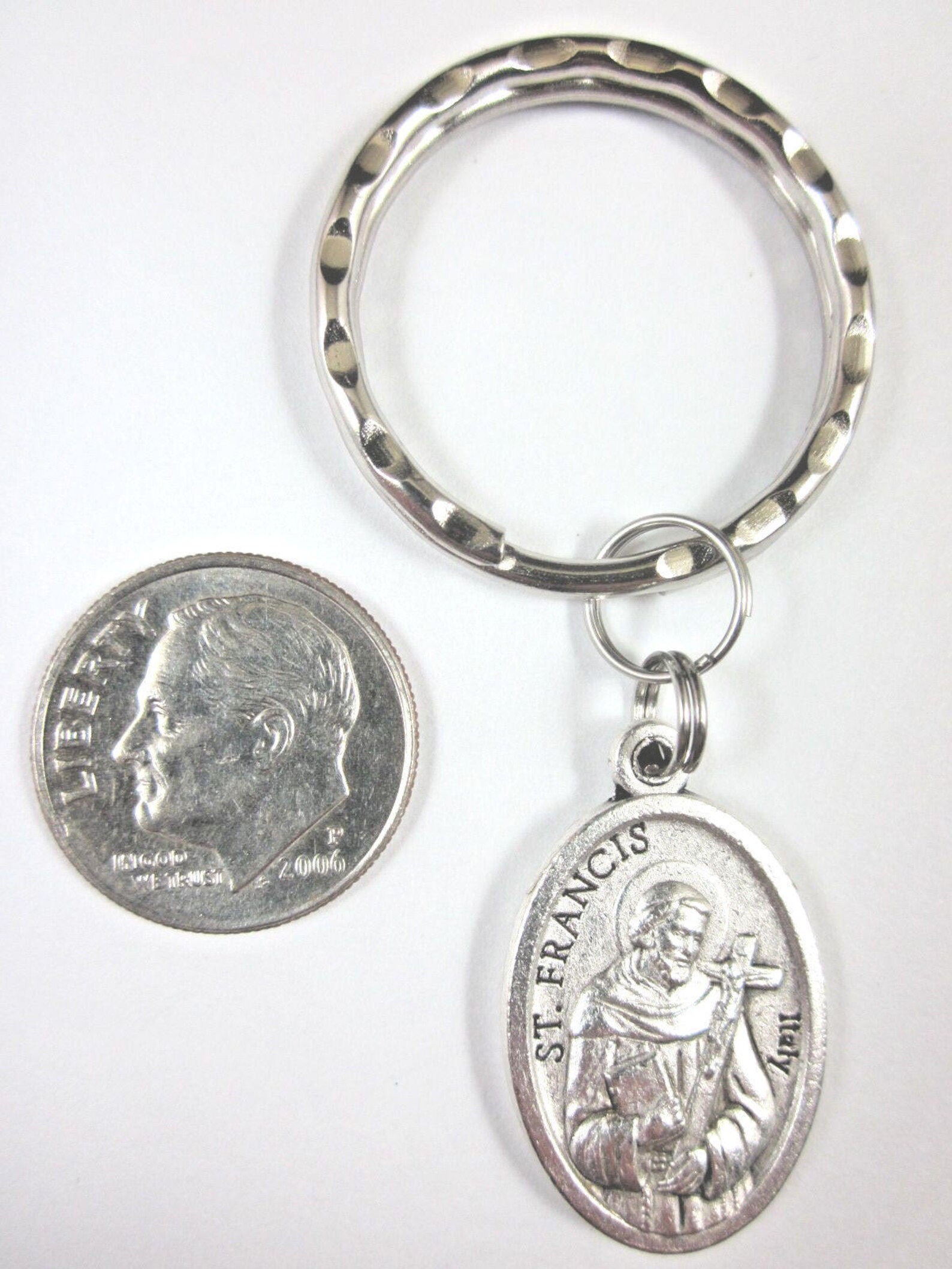 St Francis of Assisi Medal Italy Key Ring Gift Box & Prayer - Etsy