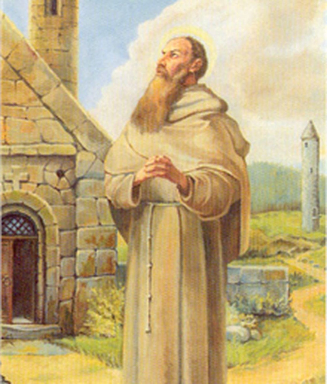 St Kevin Medal Italy Key Ring Gift Box & Prayer Card | Etsy