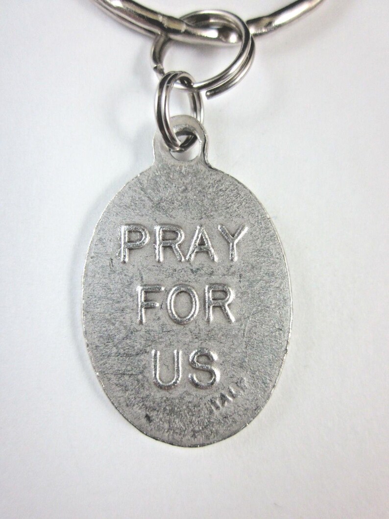 St Nicholas With Children Medal Italy Key Ring Gift Box & Prayer Card ...