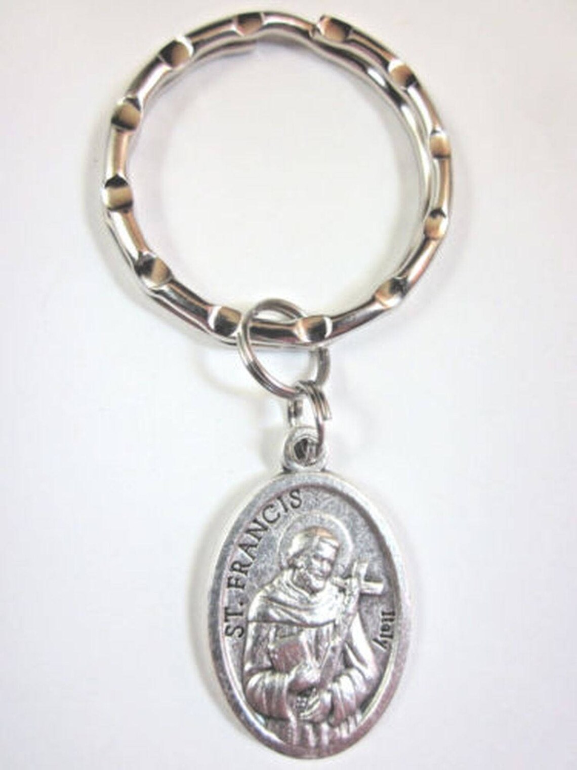 St Anthony/ St Francis Medal Italy Key Ring W/ Gift Box & | Etsy