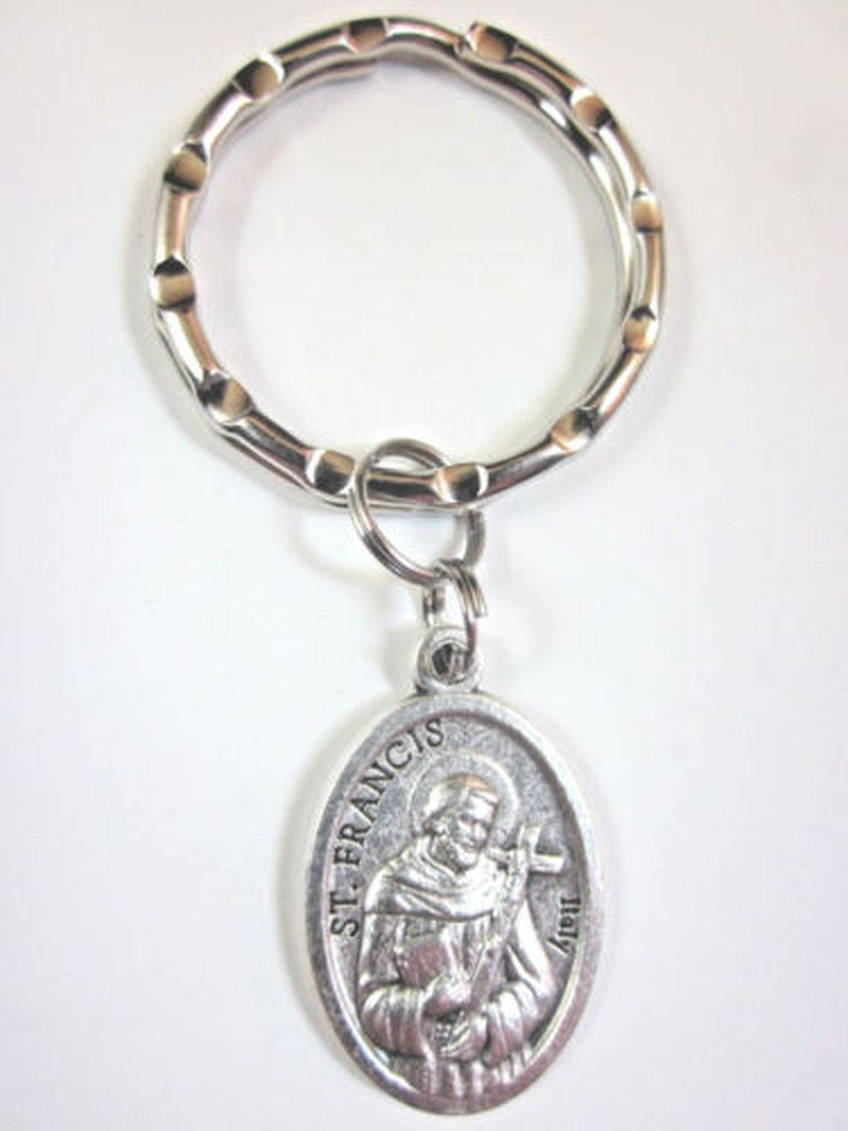 St Anthony/ St Francis Medal Italy Key Ring W/ Gift Box & | Etsy