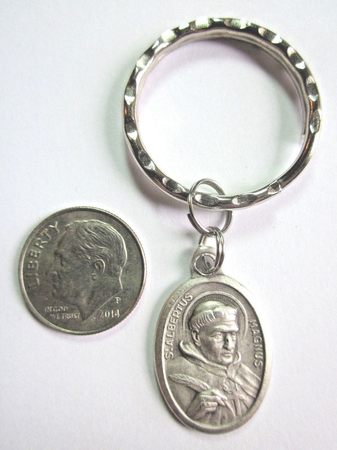 St Albert the Great Medal Italy Key Ring Gift Box & Prayer | Etsy