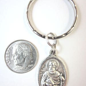 St Paul the Apostle Medal Italy Key Ring Gift Box & Prayer Card - Etsy