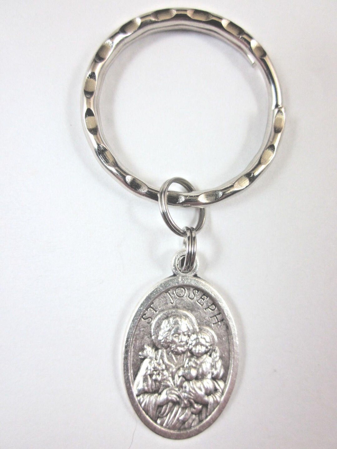 St Joseph / Pray for Us Medal Italy Key Ring Gift Box & Prayer Card - Etsy