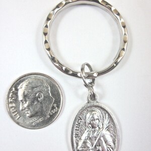 St Lucy Medal Italy Key Ring Gift Box & Prayer Card - Etsy