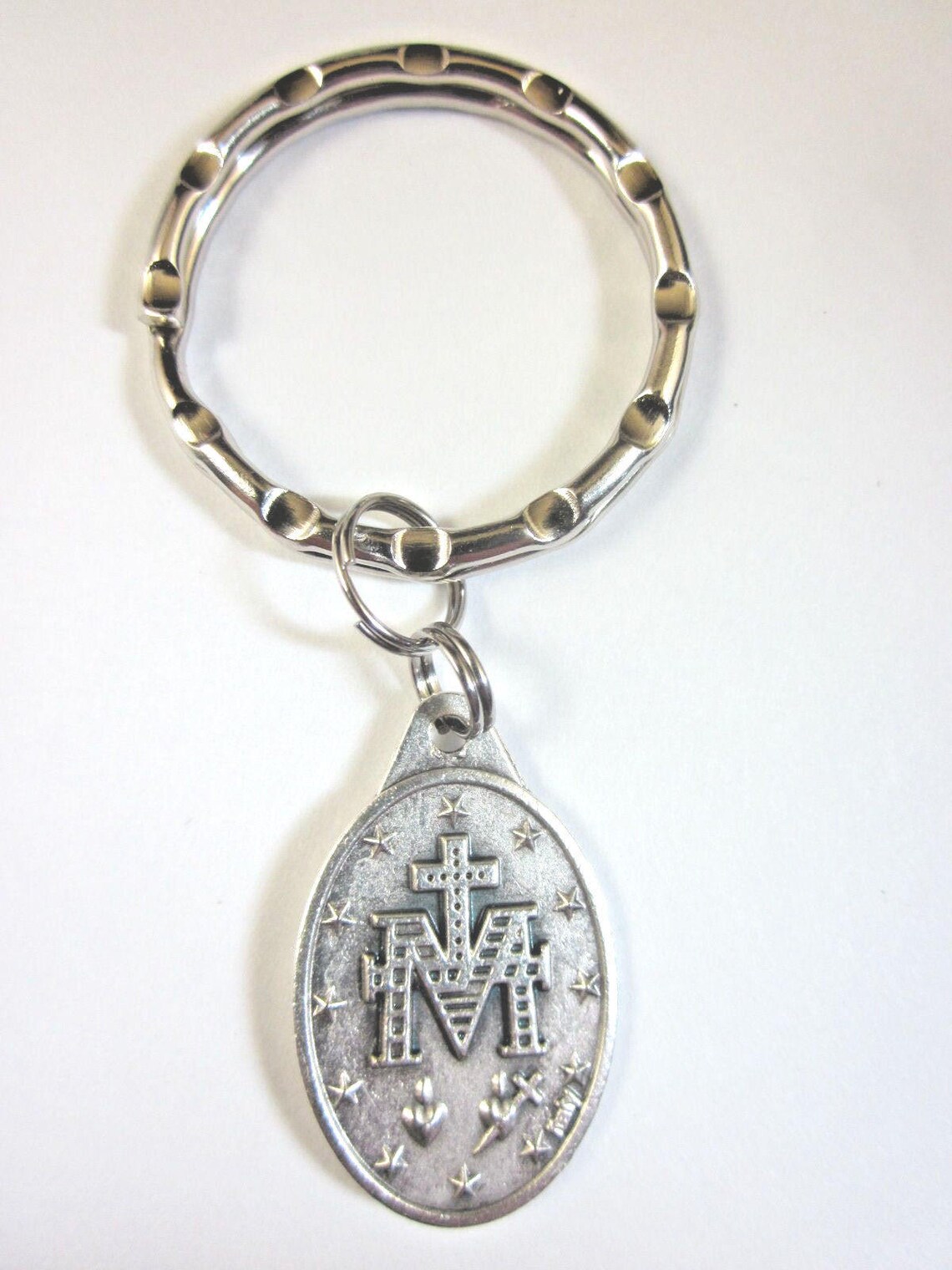 English Miraculous Medal 1 Italy Key Ring Gift Box & | Etsy