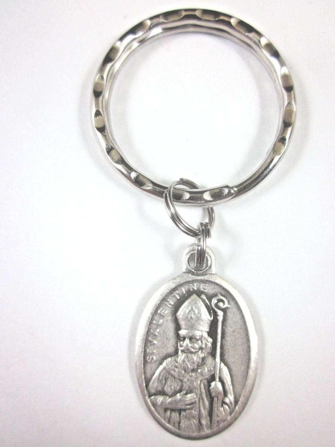 St Valentine Medal Italy Key Ring Gift Box & Prayer Card - Etsy