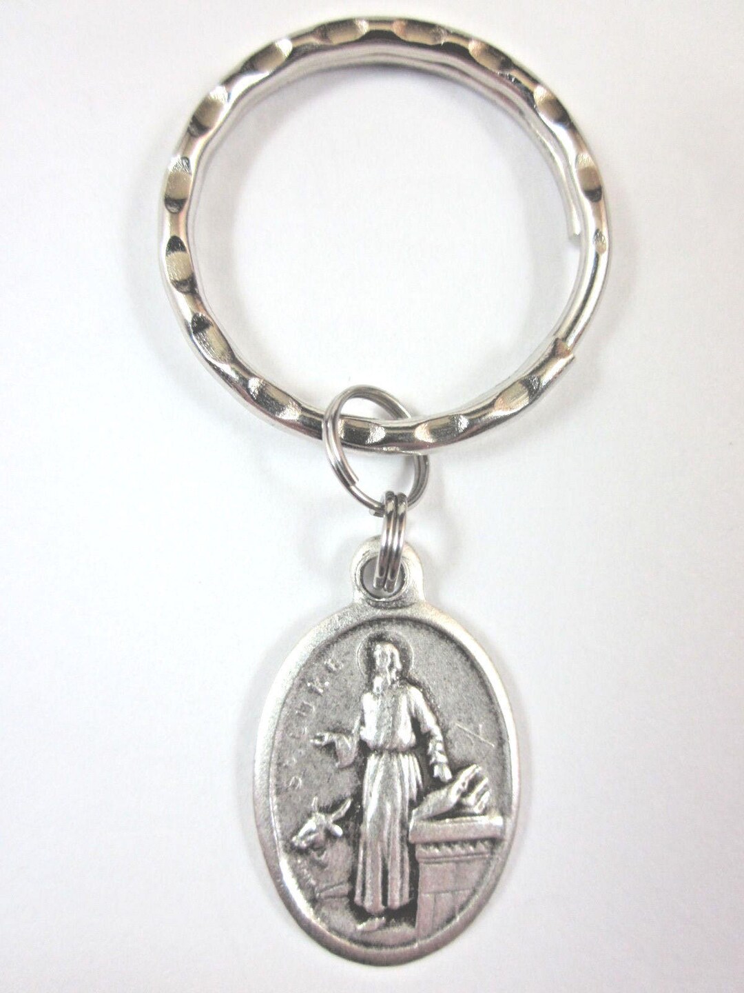 St Luke the Apostle Medal Italy Key Ring Gift Box & Prayer Card - Etsy