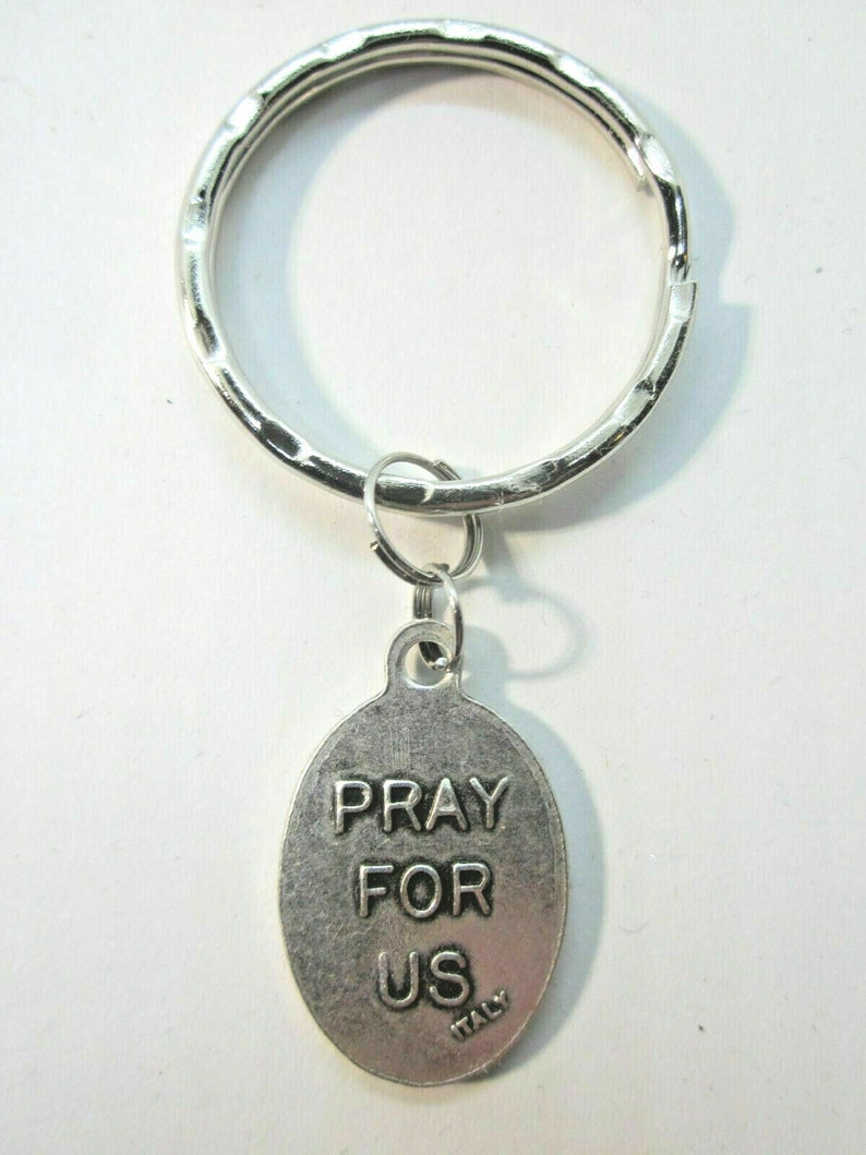 St Barbara Medal Italy Key Ring W/ Gift Box & Prayer Card - Etsy