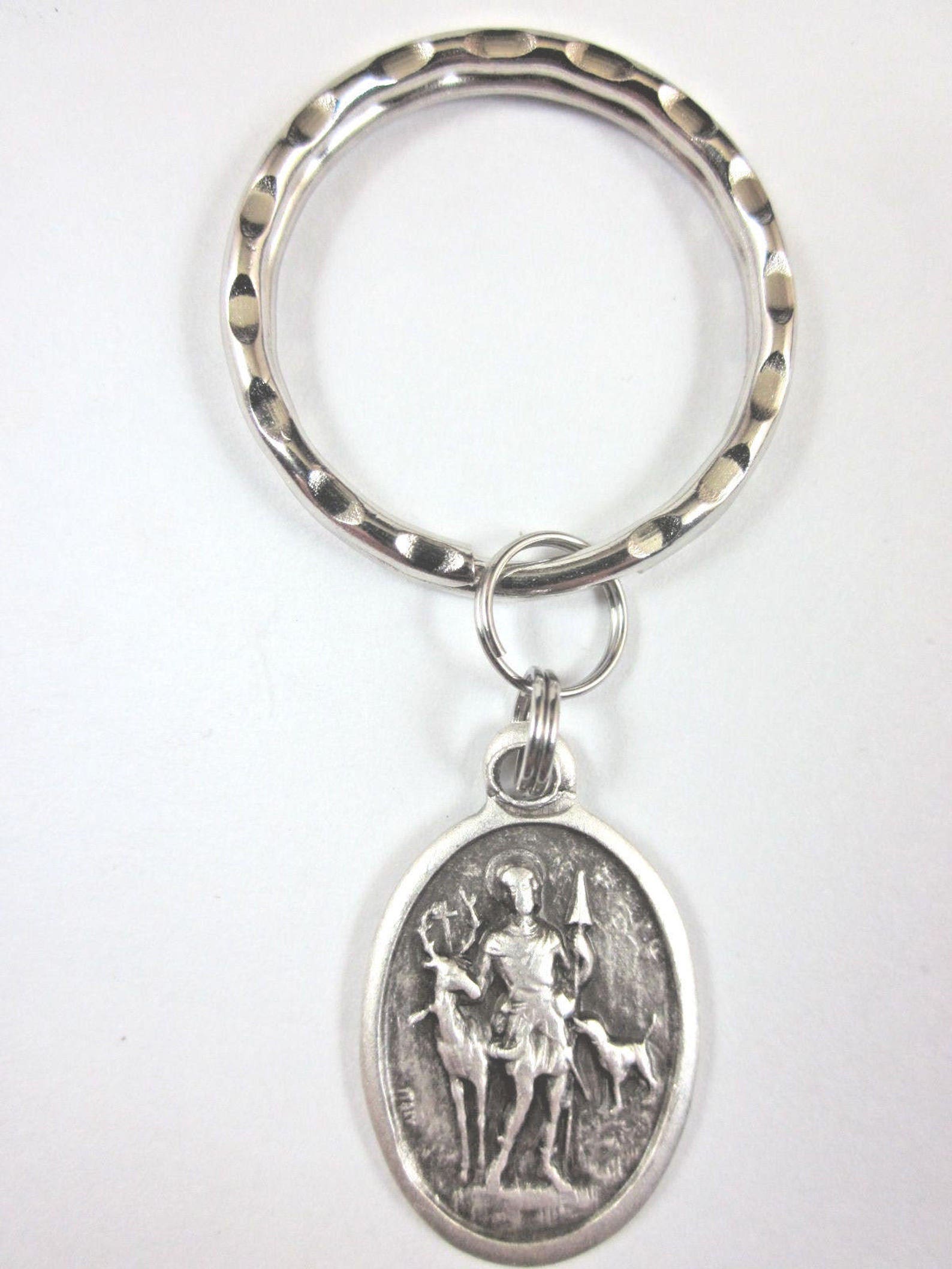 St Hubert Medal Italy Key Ring Gift Box & Prayer Card - Etsy