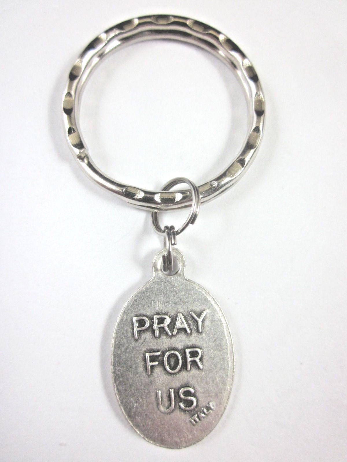 St Stephen Medal Italy Key Ring Gift Box & Prayer Card - Etsy