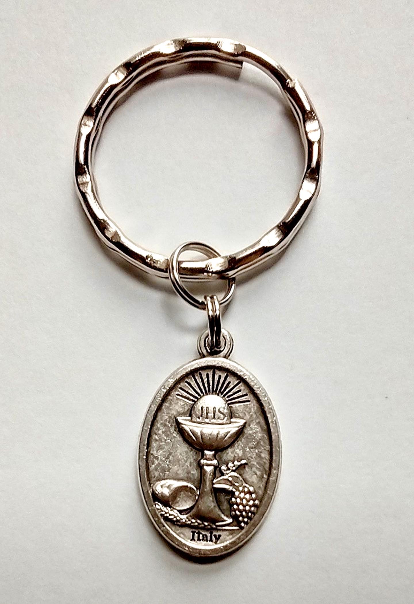 St Carlo Acutis /eucharist Medal Italy Key Ring Gift Box & Prayer Card ...