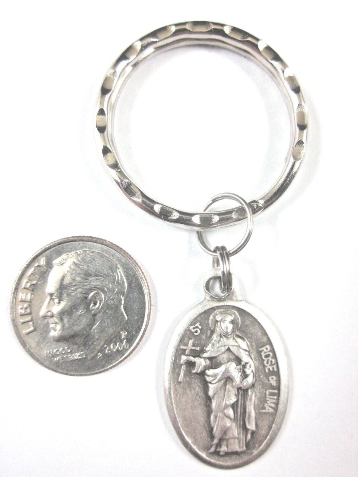 St Rose of Lima Medal Italy Key Ring Gift Box & Prayer Card - Etsy