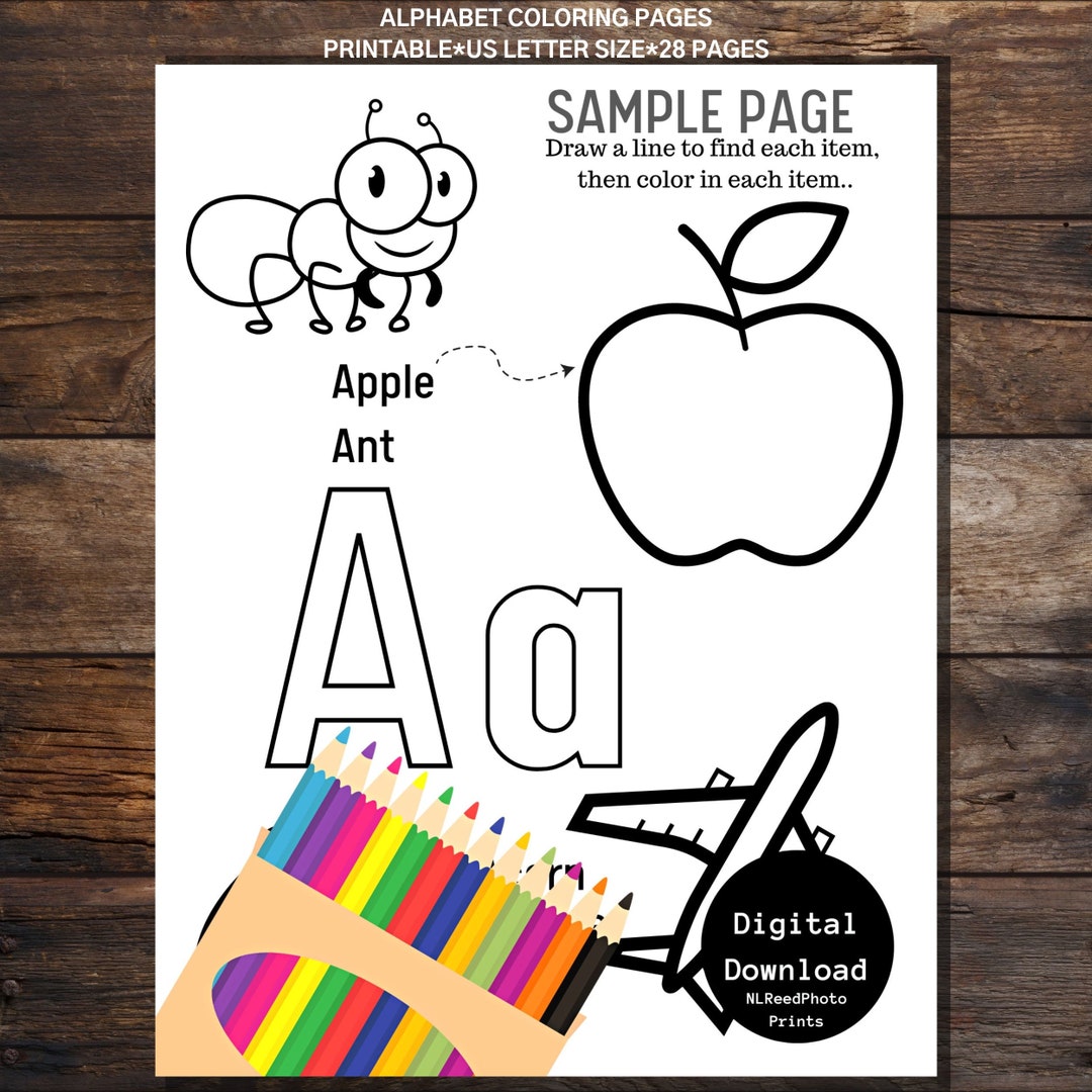 Teacher Planner A-Z Kids Printable Pages for Kindergarten Toddlers ...