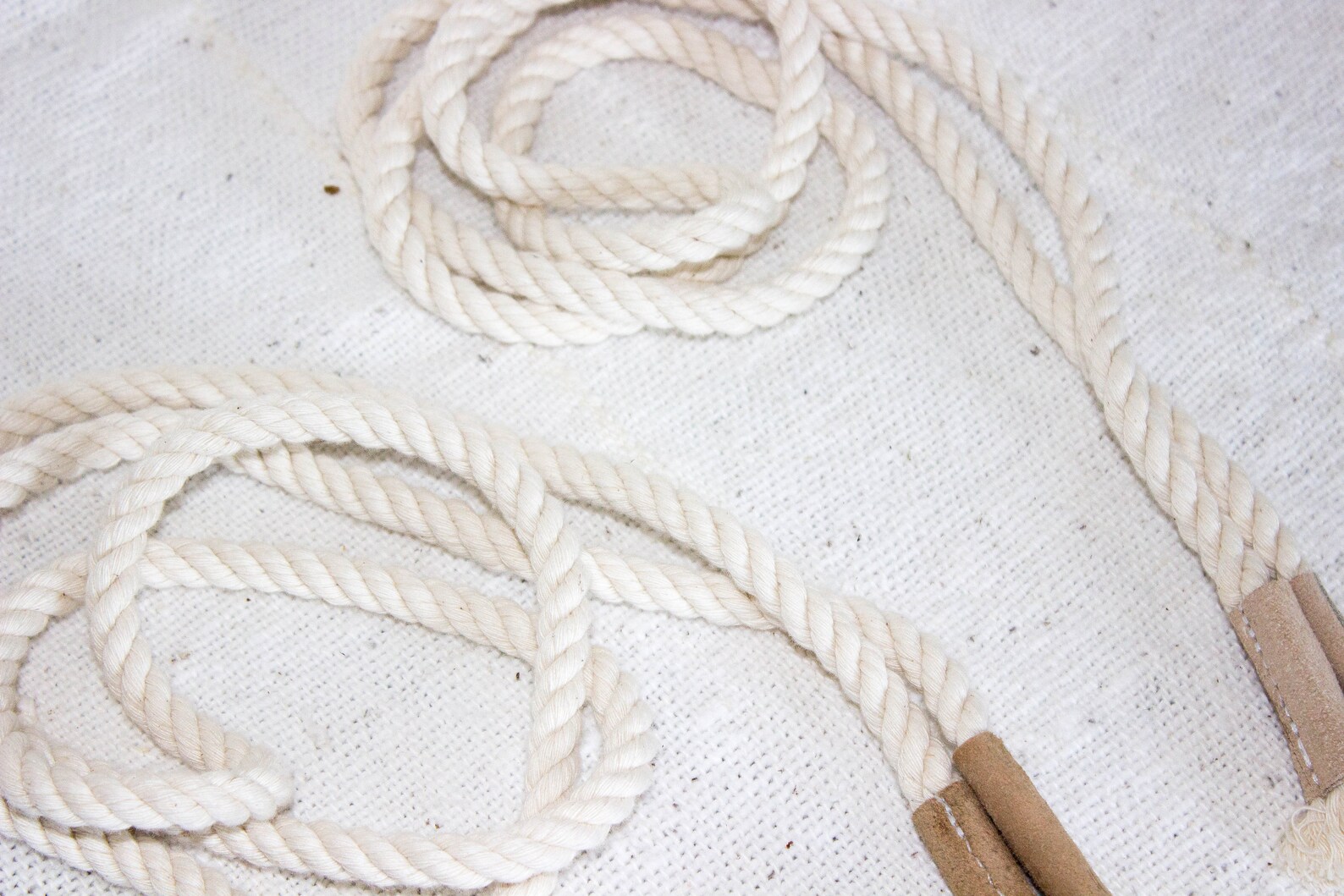 The Original Rope Belt With Leather Ends. Cotton Rope Belt. - Etsy