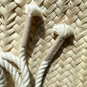 The Original Rope Belt With Leather Ends. Cotton Rope Belt. Rope Sash ...