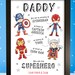 Personalised Daddy, Dad Superhero Print, Father's Day Super Hero ...