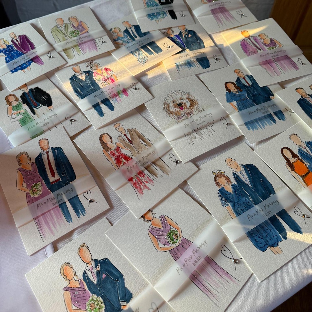 LIVE ILLUSTRATION, Live Portrait Drawing, Wedding Live Art, Event ...