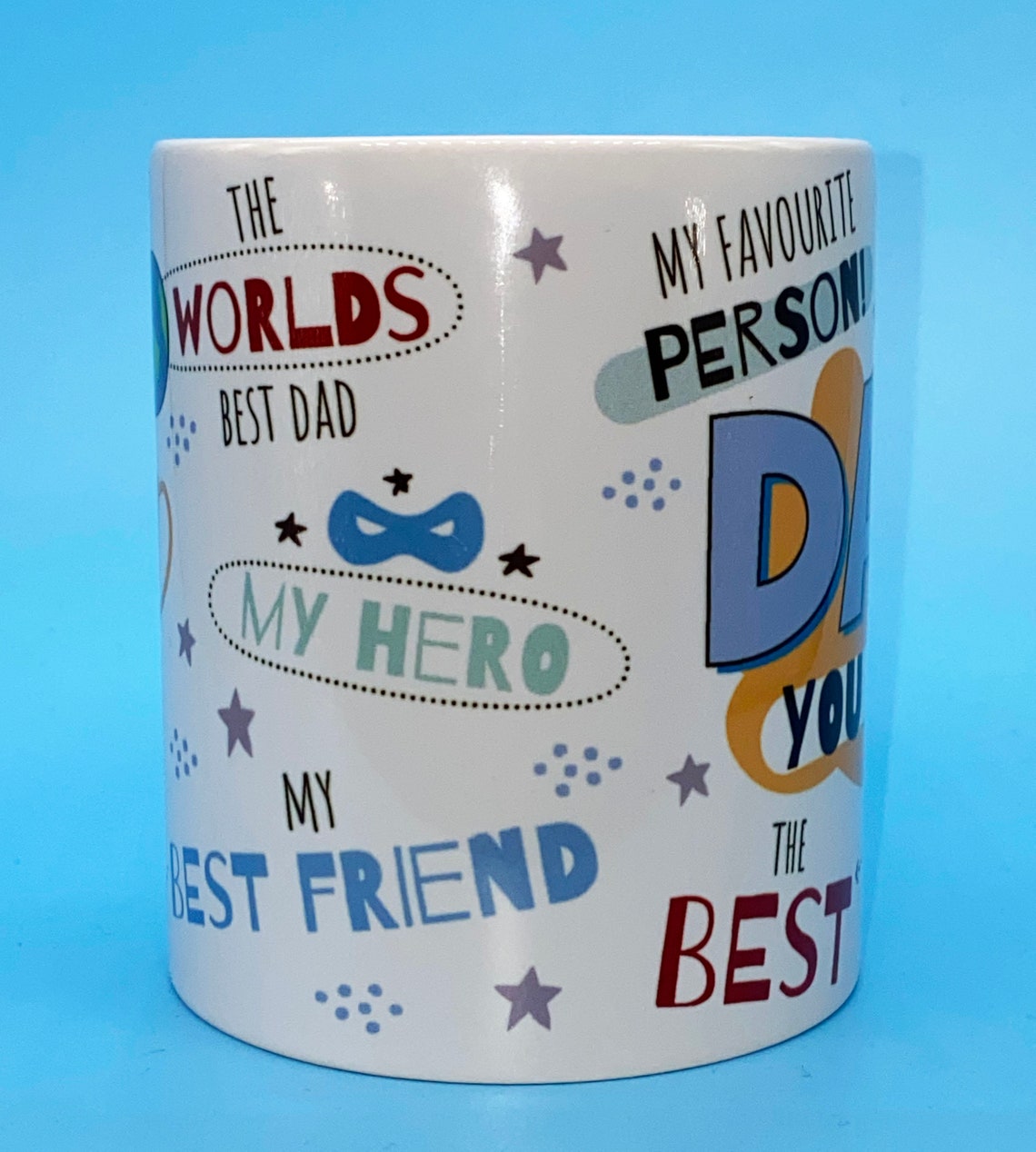 Personalised DAD Mug Fathers Day Mug Amazing Dad's - Etsy