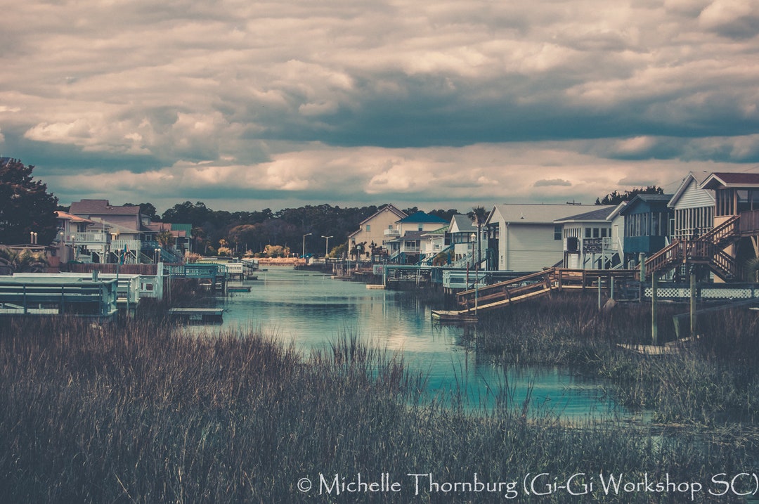 Myrtle Beach Inlet South Carolina Digital Download Printable Art Poster ...