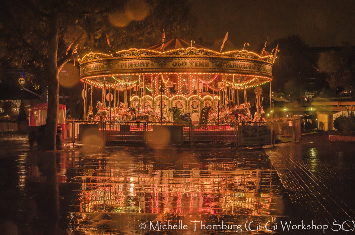 Carousel London Download Printable Art Poster - Etsy