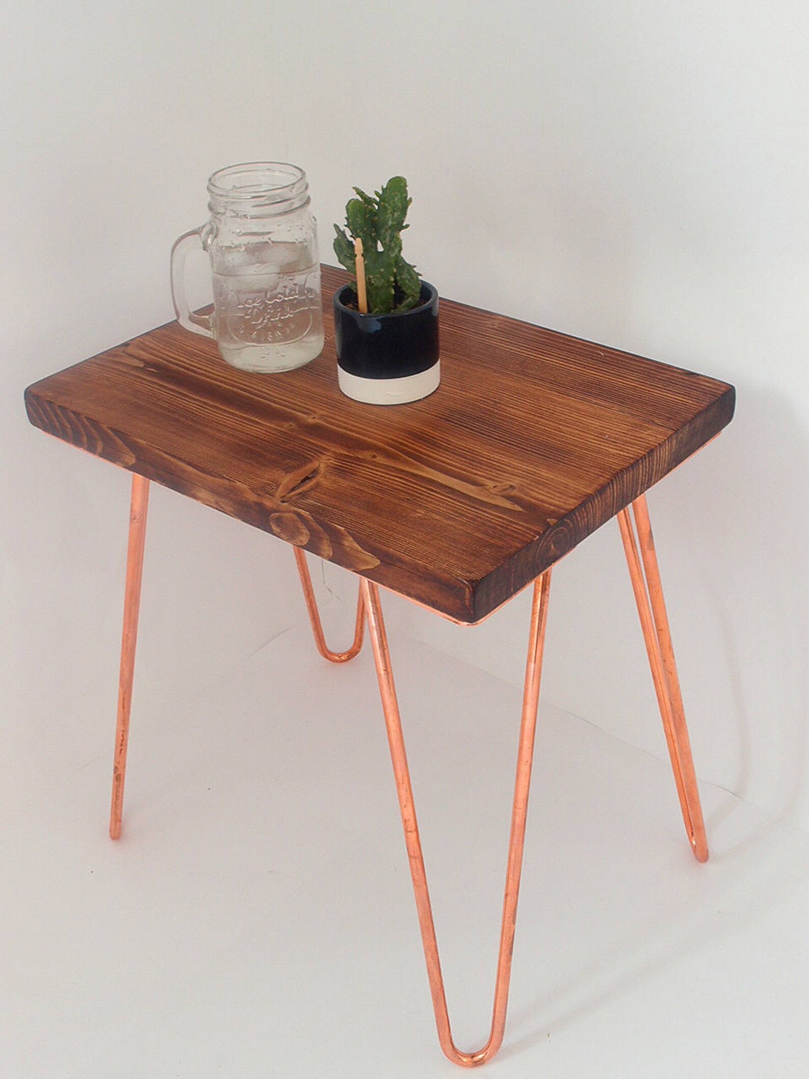 Manu Industrial Reclaimed Wood Stool / Table, Choice of Colours, Eco ...