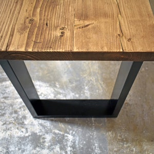 Reclaimed Wood Bench With Box Steel Legs,choice of Sizes+colours - Etsy UK