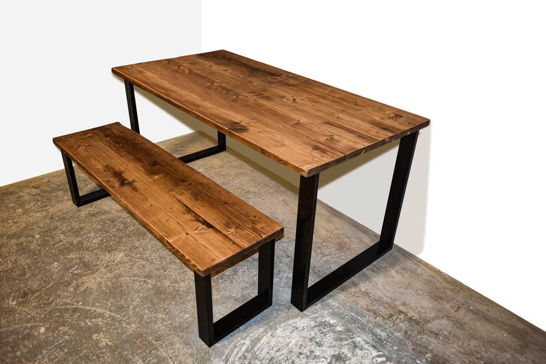 Reclaimed Dining Table With Box Steel Legs,choice of Sizes+colours ...
