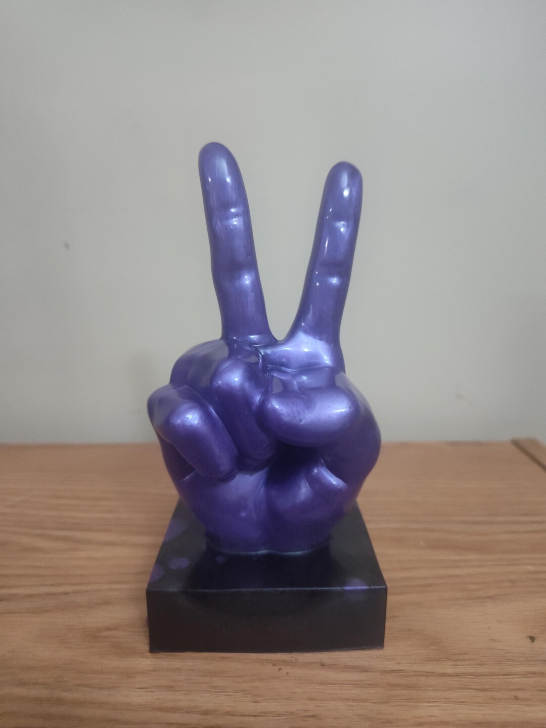 Peace Sign Ring Holder Desk Paperweight Decoration Hippie Purple - Etsy