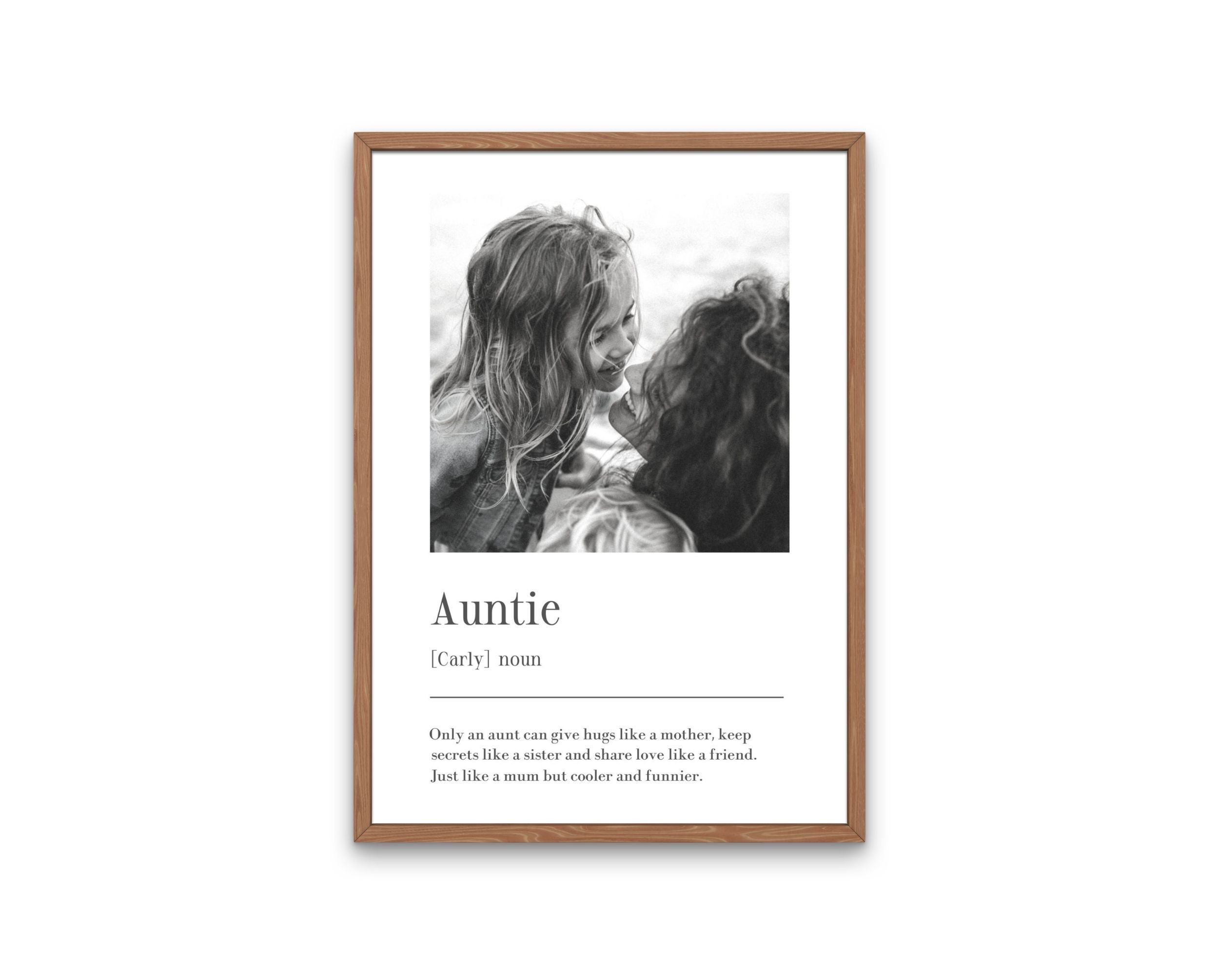 Personalised Auntie Print Auntie Definition Personalised Gift for ...