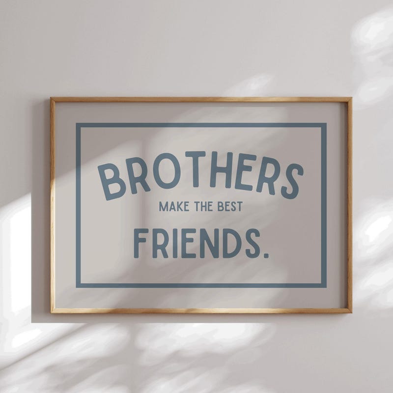Brother Wall Art - Etsy