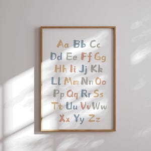 Alphabet Chart, Numbers Chart, ABC Poster, Set of 3 Educational Nursery ...