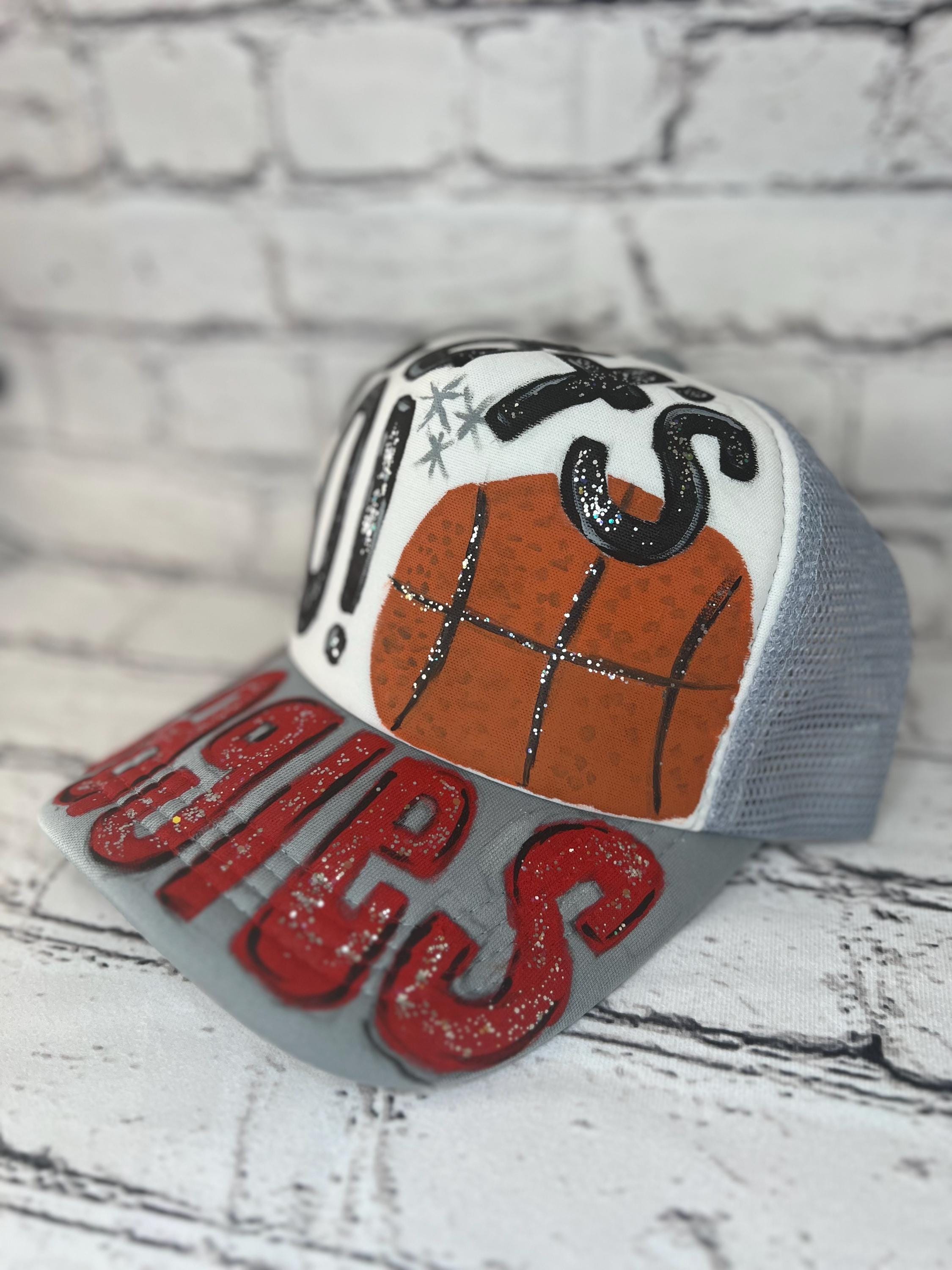 Custom Hand Painted Basketball Trucker Cap - Etsy