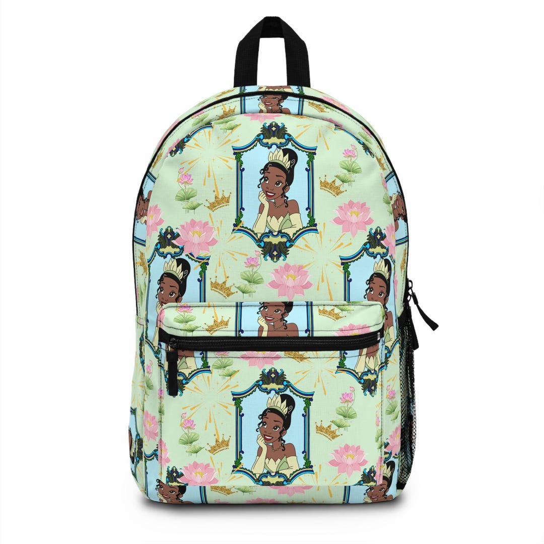 Tiana Backpack, Disney Backpack, Back to School Book Bag, Disney Bag ...