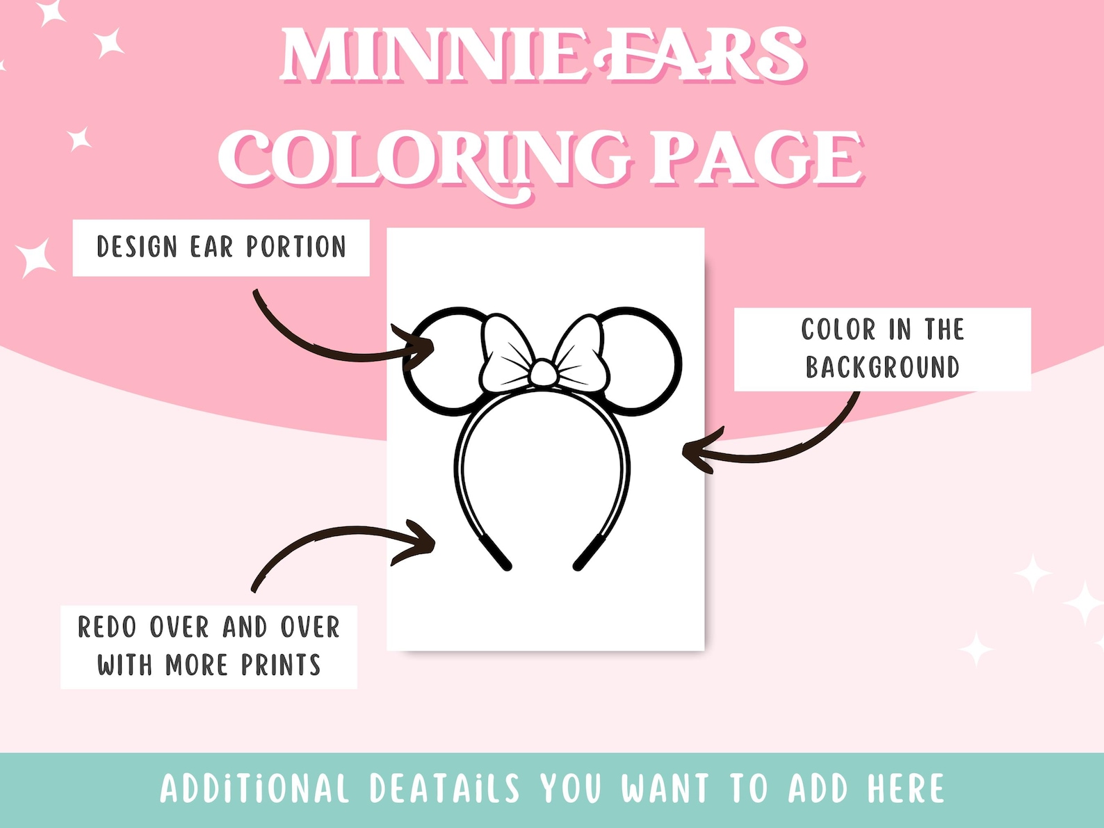 Mickey Ears Coloring Pages Printable DIY Mickey Ears Craft for Kids ...