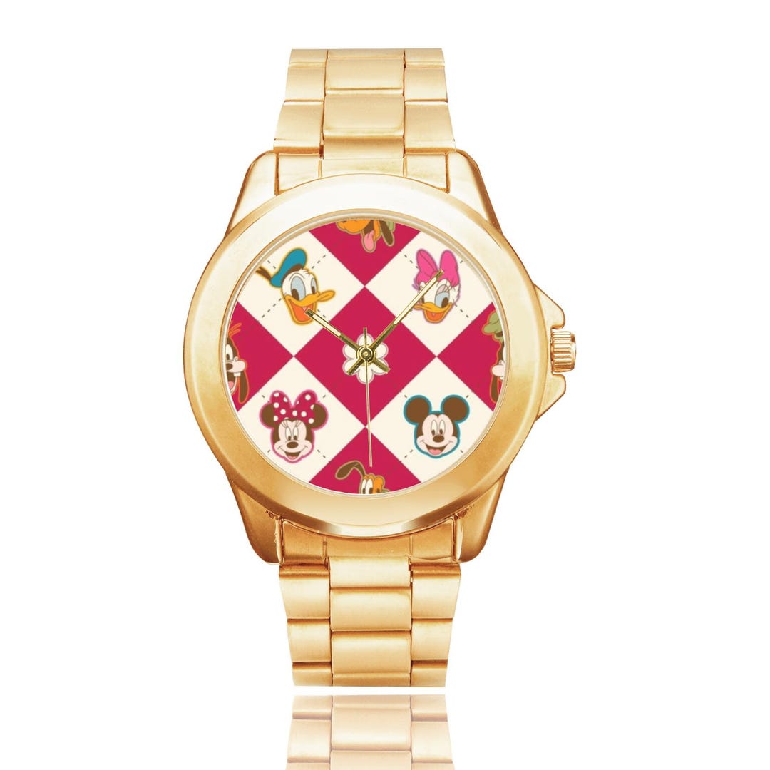 Mickey and Friends Watch, Disney Watch, Gold, Disney Gift, Christmas ...